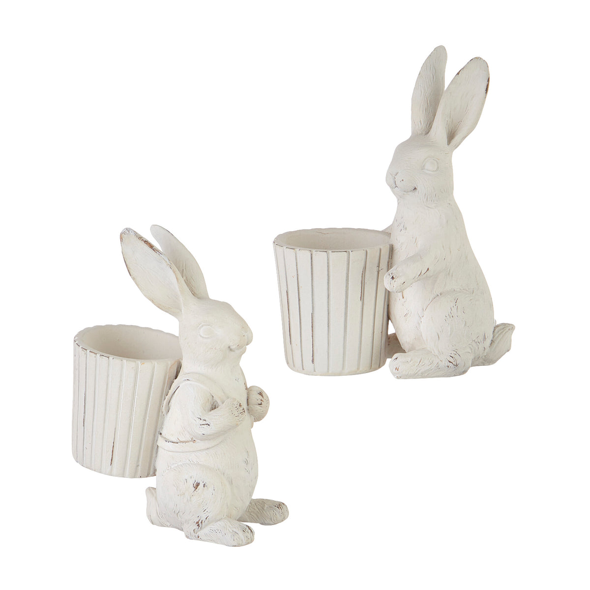 Distressed Rabbit with Basket two styles available) – Adeline Collective