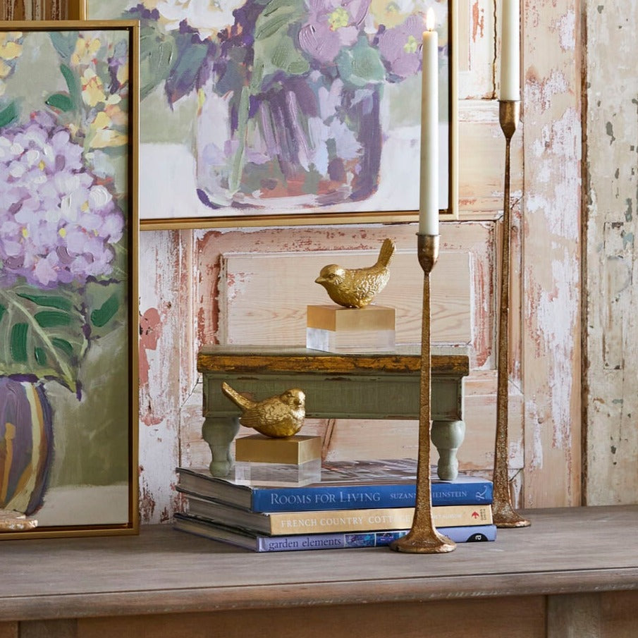 Gold Bird on Two Tone Block (two asst. styles) – Adeline Collective
